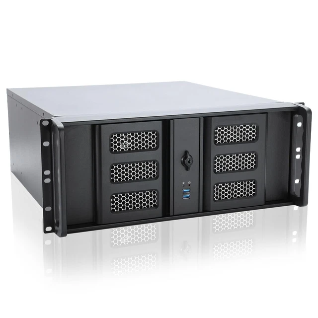 RACKCHOICE 4U RACKMOUNT Server Chassis with 3x5.25 Front Bays+7x3.5 ...