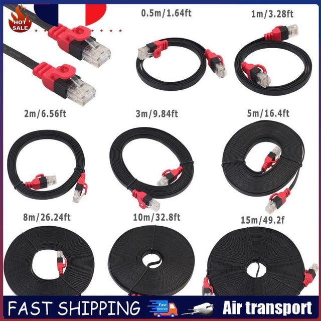 ETHERNET CABLE FLAT Design CAT6 Network Wire RJ45 Lan Cable for Router ...
