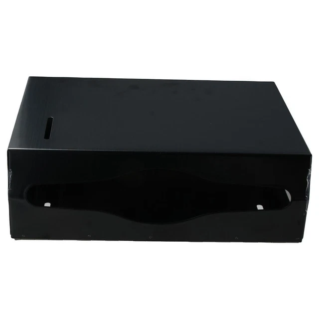 MATTE BLACK WALL Mount Paper Towel Dispenser Tissue Boxes Restroom $69. ...