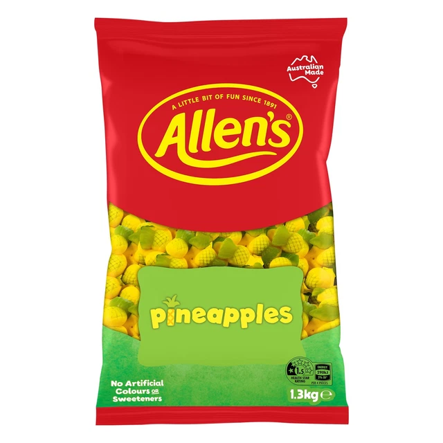ALLEN S PINEAPPLES Lollies 1.3 kg $23.21 - PicClick AU