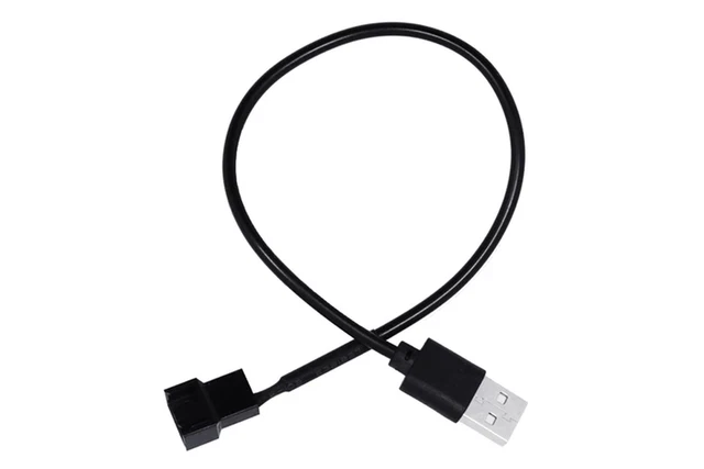 4PIN FEMALE TO 5v Usb Male Usb Adapter Cable Usb To 4 Pin Fan Power ...