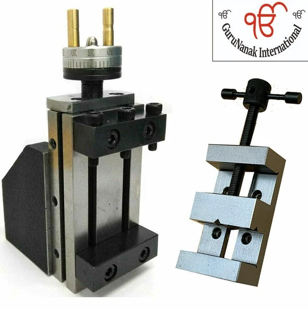 MINI LATHE VERTICAL Slide with 2" Steel Vise 50mm Vice Instant Milling ...