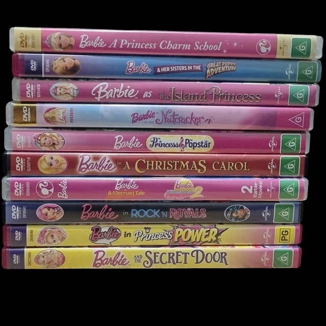 BARBIE MOVIE DVD Collection 11x Discs | Region 4 PAL | GC | Kids ...