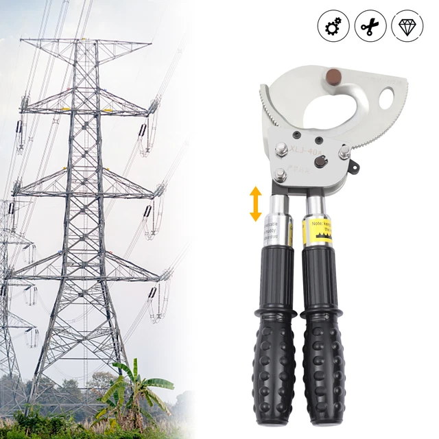 RATCHET CABLE CUTTER Ratcheting Wire Cutting Tool Heavy Duty ...