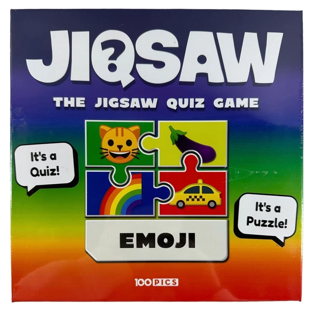 JIQSAW EMOJI THE Jigsaw Quiz Puzzle Board Game (6 yrs+) ~ NEW & SEALED £6.95 - PicClick UK