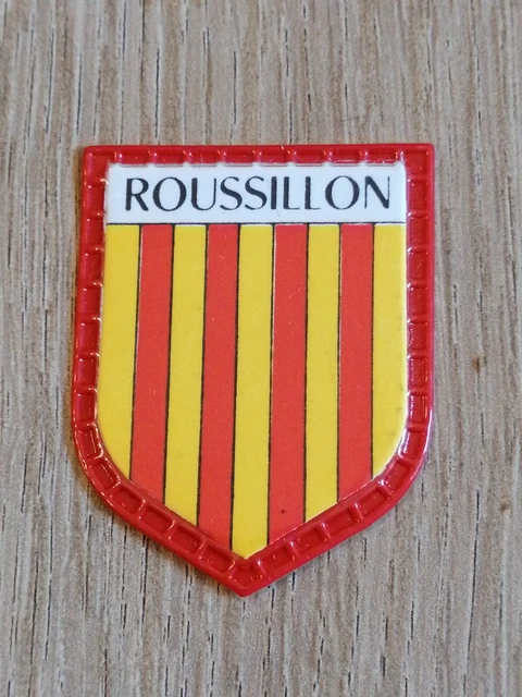 ÉCUSSON BADGE BLASON publicitaire armoiries REGILAIT région Roussillon EUR 2,00 - PicClick FR