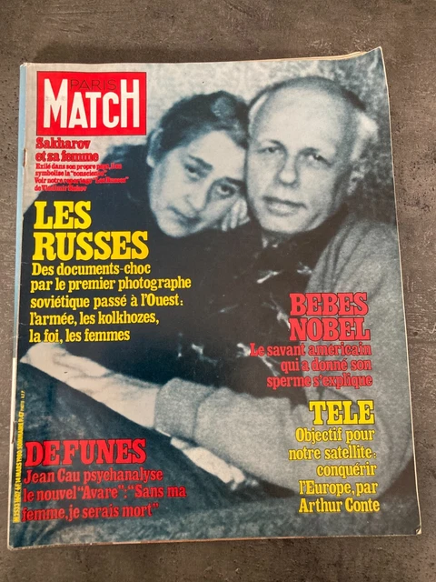 PARIS MATCH N°1607 14 mars 1980 Sakharov /Jean-Michel Jarre / Louis de ...