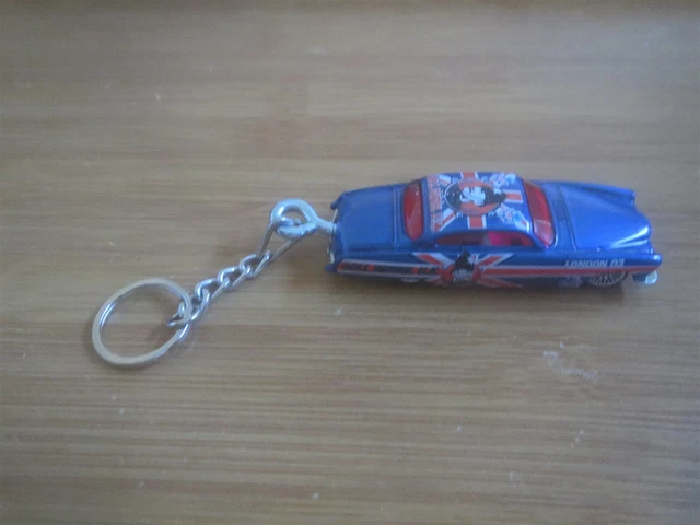 1960'S JAGUAR MARK X HOT ROD STREET ROD DIECAST MODEL KEYCHAIN BLUE AND ...