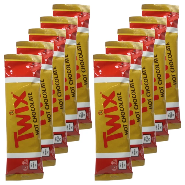 10 X TWIX ~ Instant Hot Chocolate Sachet ~ Vegetarian £11.99 - PicClick UK