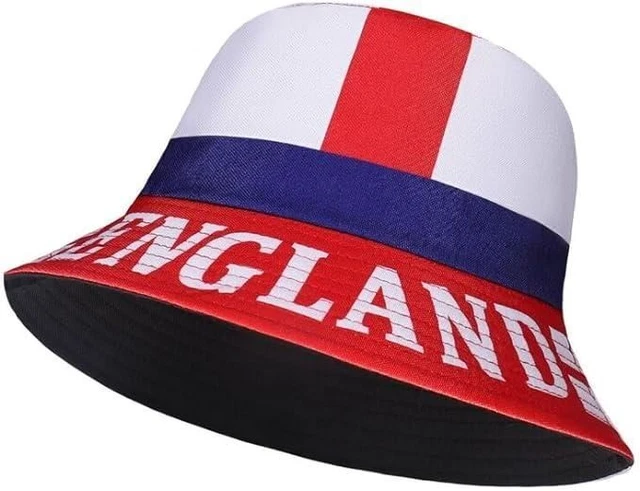 ENGLAND EURO 2024 Bucket Hat St George Cross Flag Football Sun Hat UV ...