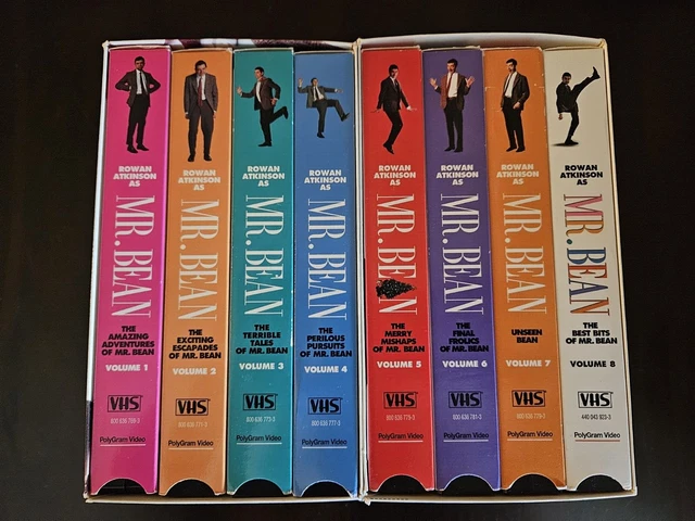 MR. BEAN VHS Tapes Movies Box of Beans & Another Box Volumes 1-8 Rowan ...