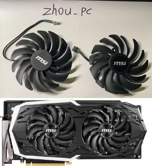 GPU REPLACEMENT COOLER Cooling Fan For MSI RTX 2070 RTX 2070 Super ...