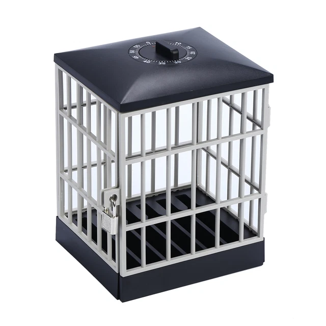 MOBILE PHONE JAIL Cell Phones Prison Lock Up Safe Smartphone Stand ...