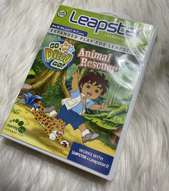 LEAPFROG LEAPSTER LEARNING Game Go Diego Go Animal Rescuer Game And ...