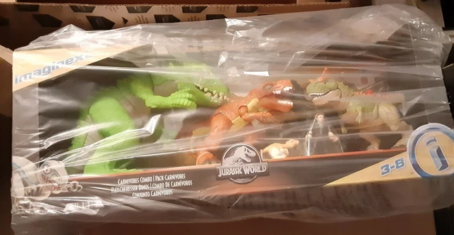 FISHER-PRICE IMAGINEXT JURASSIC World Carnivores Combo dinosaurs 6 ...