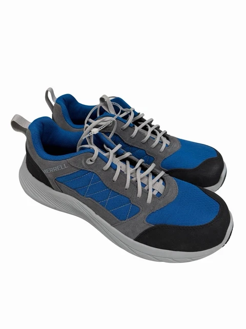 MERRELL WORK ALPINE Sneaker CF Work Shoes Men's 11 Blue Gray Safety Toe ...