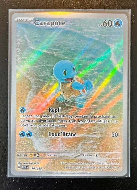 CARTE POKÉMON CARAPUCE SECRETE 170/165 MEW 151 Ecarlate & Violet EV3.5 ...