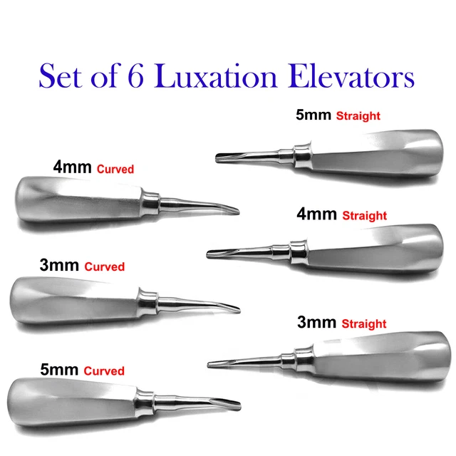 DENTAL LUXATION ELEVATORS Surgical Root Extraction Tooth Luxating ...