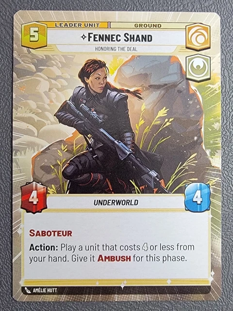 STAR WARS TCG illimité Shadows of the Galaxy HYPERSPACE FENNEC SHAND ...