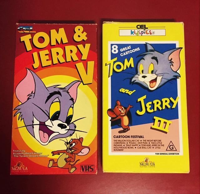 TOM & JERRY III & V vhs CEL classic family cartoon Kidspics MGM carton ...