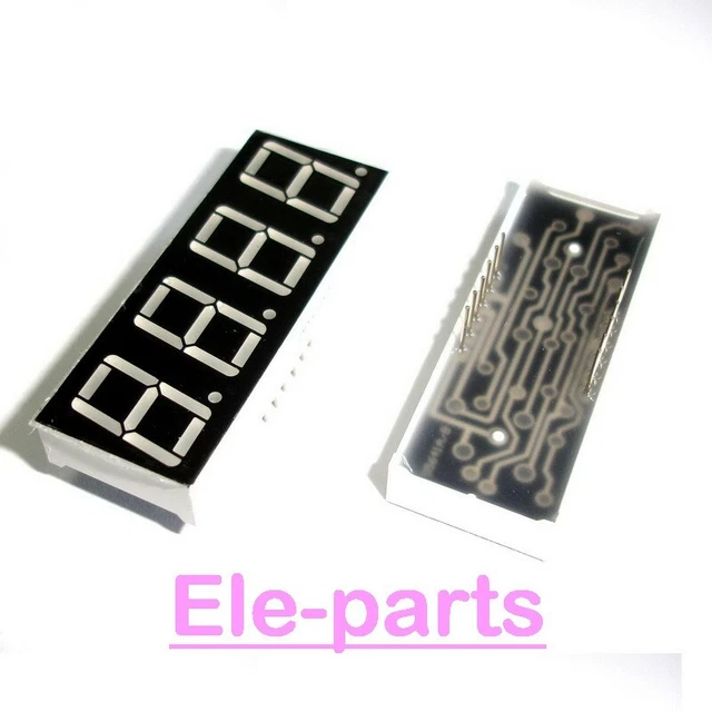 10 PCS 4 Digit 0.36 Inch Green 7 Segment Led Display Common Cathode ...
