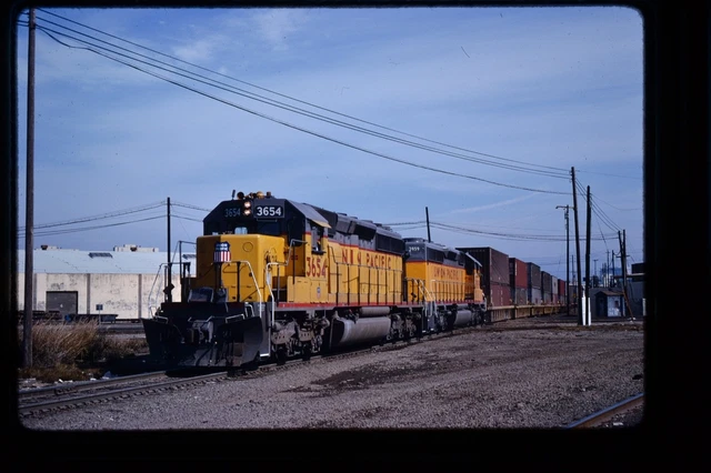 RAILROAD SLIDE - Union Pacific #3654 Locomotive 1990 Oakland California ...