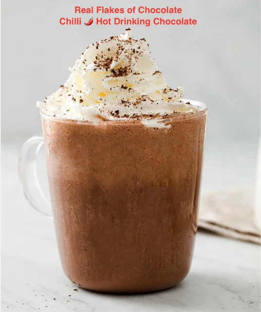 FOR HOTEL CHOCOLAT Velvetiser Chilli Real Flakes Of Hot Drinking ...