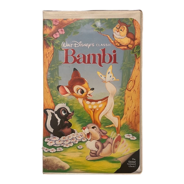 DISNEY “BAMBI” VHS Black Diamond Walt Disney Classic Home Video Vintage ...
