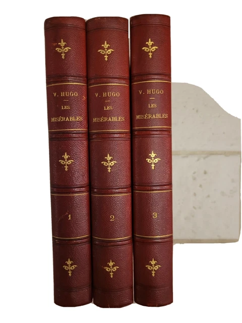LIVRES ANCIENS VICTOR hugo Les Miserables 3 Tomes EUR 100,00 - PicClick FR