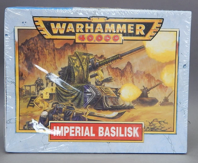 NEW SEALED WARHAMMER 40k Astra Militarum Imperial Basilisk Tank 1998 47 ...
