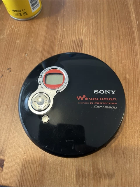 WORKING VINTAGE SONY CD WALKMAN D-EJ758CK portable DISCMAN PLAYER G ...