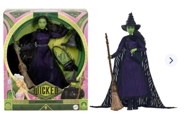 MATTEL ELPHABA WICKED Movie Deluxe Doll Error Url Missprint Collection ...