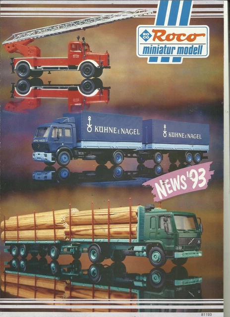 KATALOG ROCO NEUHEITEN 1993 Modellautos in HO 1:87 EUR 1,00 - PicClick DE