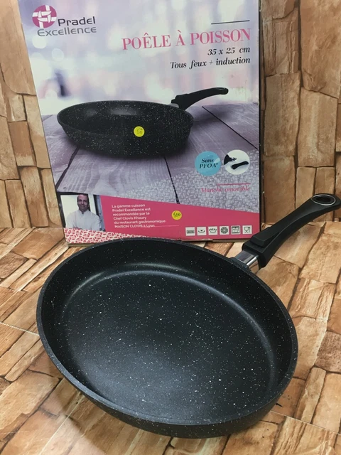 POELE OVALE À poissons "PRADEL EXCELLENCE " sans PFOA manche amovible EUR 50,00 - PicClick FR