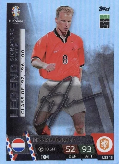 MATCH ATTAX UEFA Euro 2024 Dennis Bergkamp Signature Style Legend Card ...