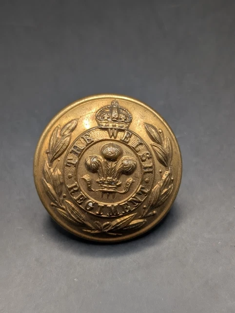 VINTAGE THE WELCH Regiment Uniform Button. British Army. Firmin 25mm ...