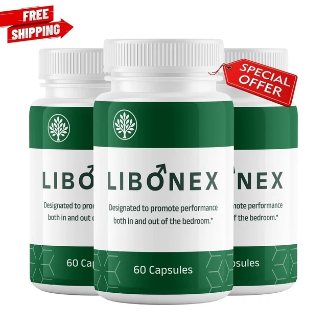 (3 PACK) LIBONEX Male Health Pills to Boost Performance Stamina ...