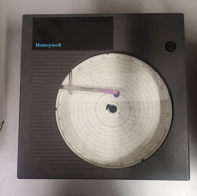 HONEYWELL DR4200 DR4200GP2-00-GP0C000 dual pen circular chart recorder ...