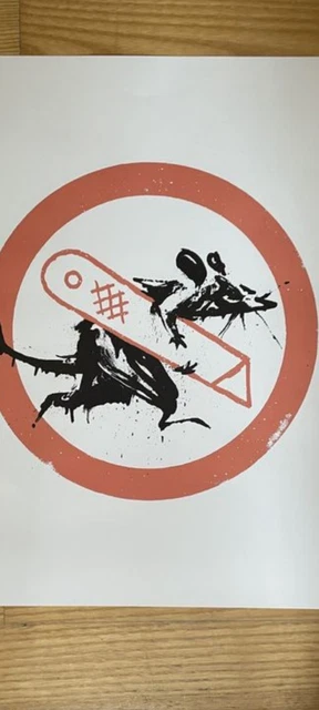BANKSY CUT AND Run Poster Set With Receipt EUR 95,00 - PicClick FR