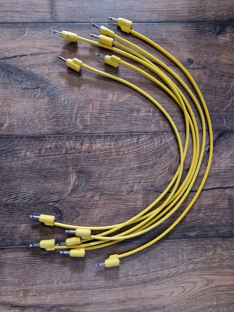 TIPTOP AUDIO STACKABLE Eurorack Cables - Yellow x 6. £35.99 - PicClick UK
