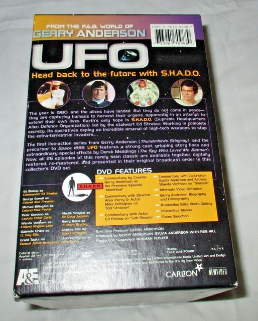 GERRY ANDERSON'S UFO. "The Complete UFO Megaset" Box Set $69.00 ...