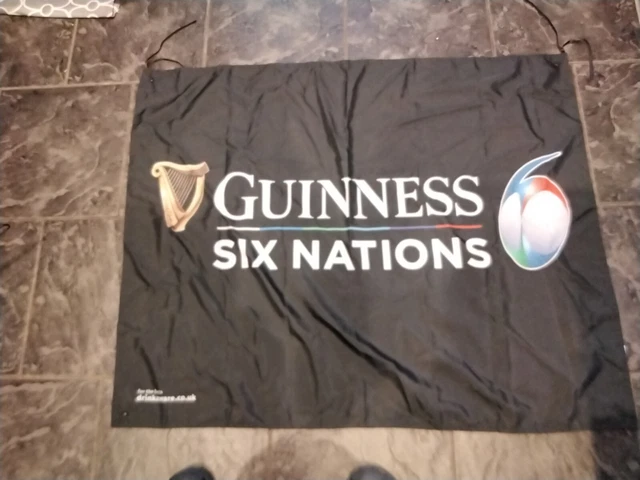 GUINNESS SIX NATIONS Rugby Sign / Banner / Flag 98x80cm NEW £4.99 ...
