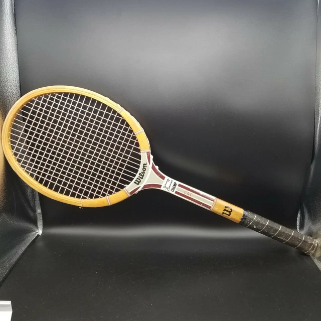 RAQUETTE DE TENNIS en bois vintage Wilson Jimmy Connors champion ...