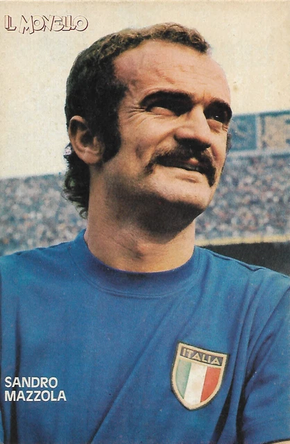 CARTOLINA WORLD CUP Munchen 1974 Italia Sandro Mazzola Ed. Il Monello ...