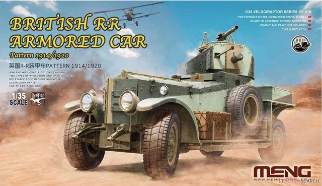MENG MODEL MNGVS-010 1/35 British Rolls-Royce Armoured Car Pattern 1914 ...