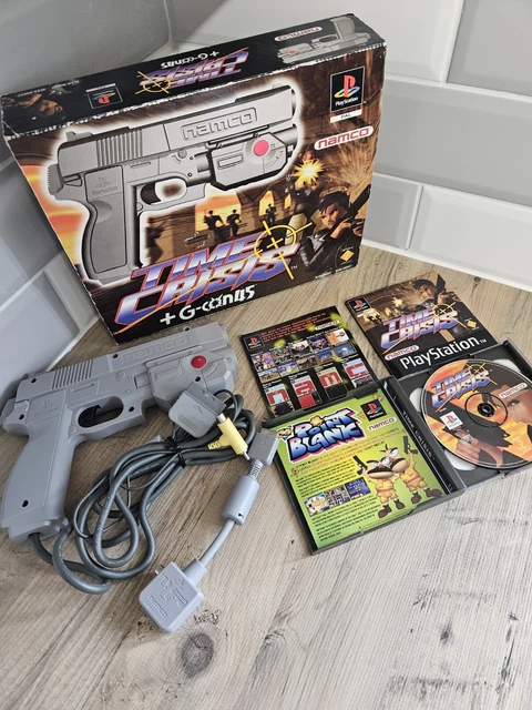 TIME CRISIS GAME with Namco G-CON 45 Gun Sony Playstation 1 PS1 £115.12 ...