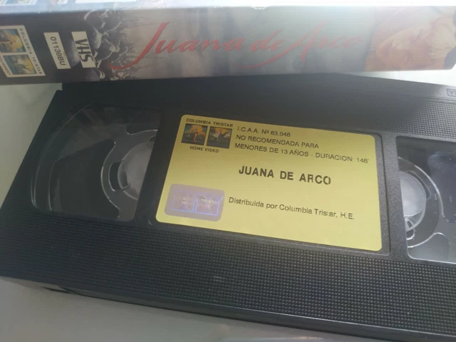 JUANA DE ARCO Milla Jovovich Malkovich Dunaway - VHS Cinta Español £28. ...
