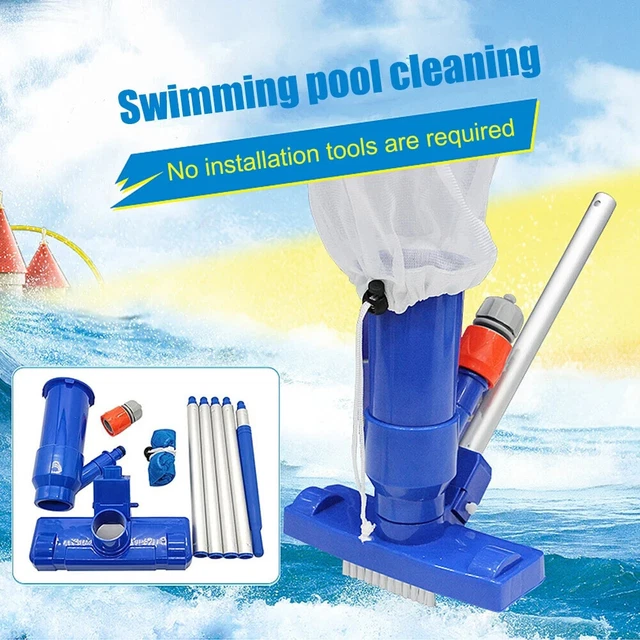 SWIMMING POOL SPA Suction Vacuum Head Cleaner Cleaning Kit Pool ...
