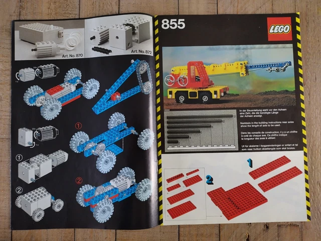 LEGO TECHNIC 855 Vintage Crane Complete with instruction Manual £40.00 ...