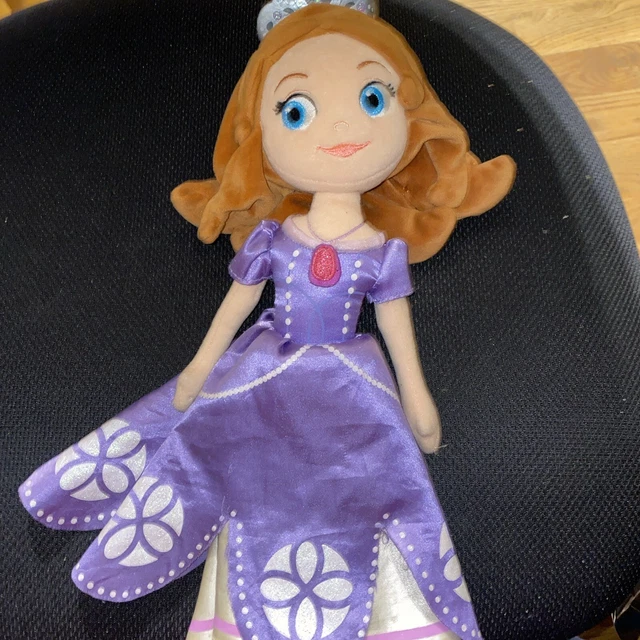 DISNEY PRINCESS SOPHIA Sofia The First Plush Doll Disney Store Purple ...
